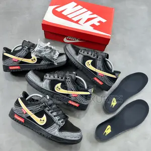 Original Supreme X Nike Sb Dunk Low Panda Prank Black Sneakers in Lagos ...