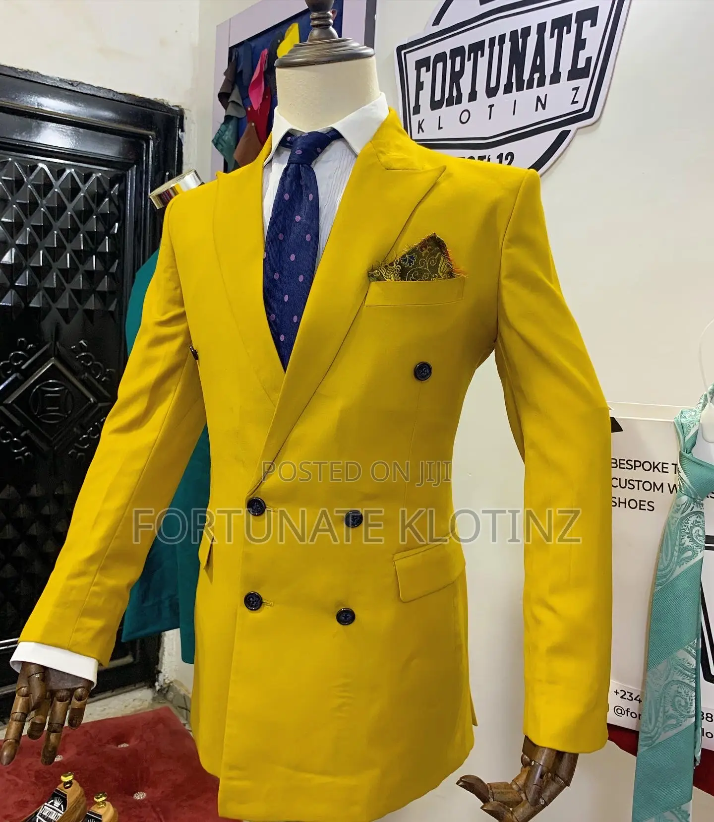 Mustard Yellow Three Piece Suit. in Ogba - Clothing, Fortunate Klotinz ...