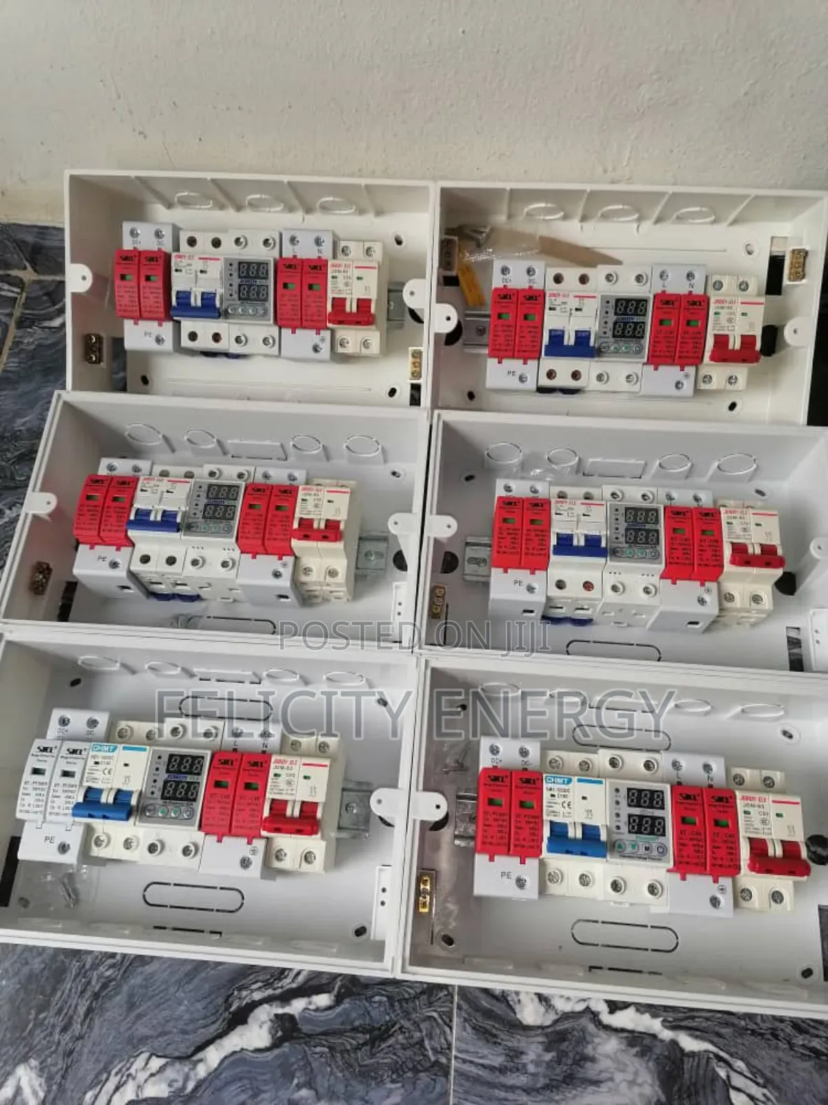 Ac/Dc Breakers, Voltage Regulator, Surge Protector, Enclosure Box in ...