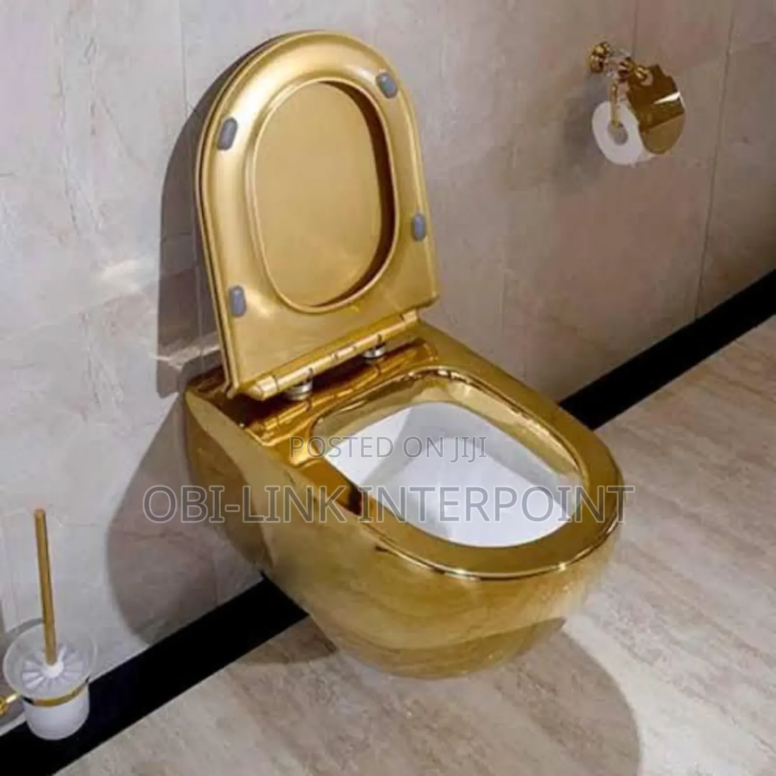 High Quality Gold Concealed Wc With Tissue Holder Brush. in Orile ...