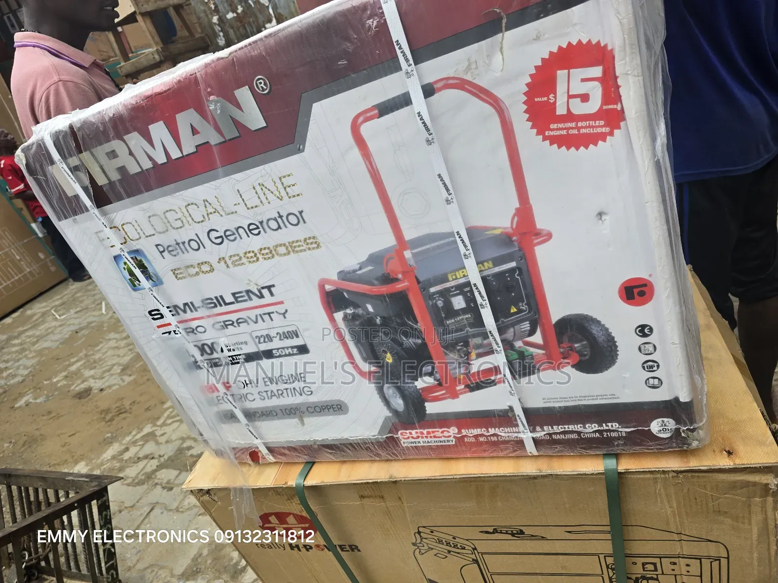 [9.0kva]Firman Petrol Generator Model Eco12990e2 100% Copper Coil for ...