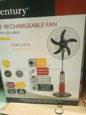 Century 18" Rechargeable Fan With Led Light FRC-45-E in Ojo - Home ...