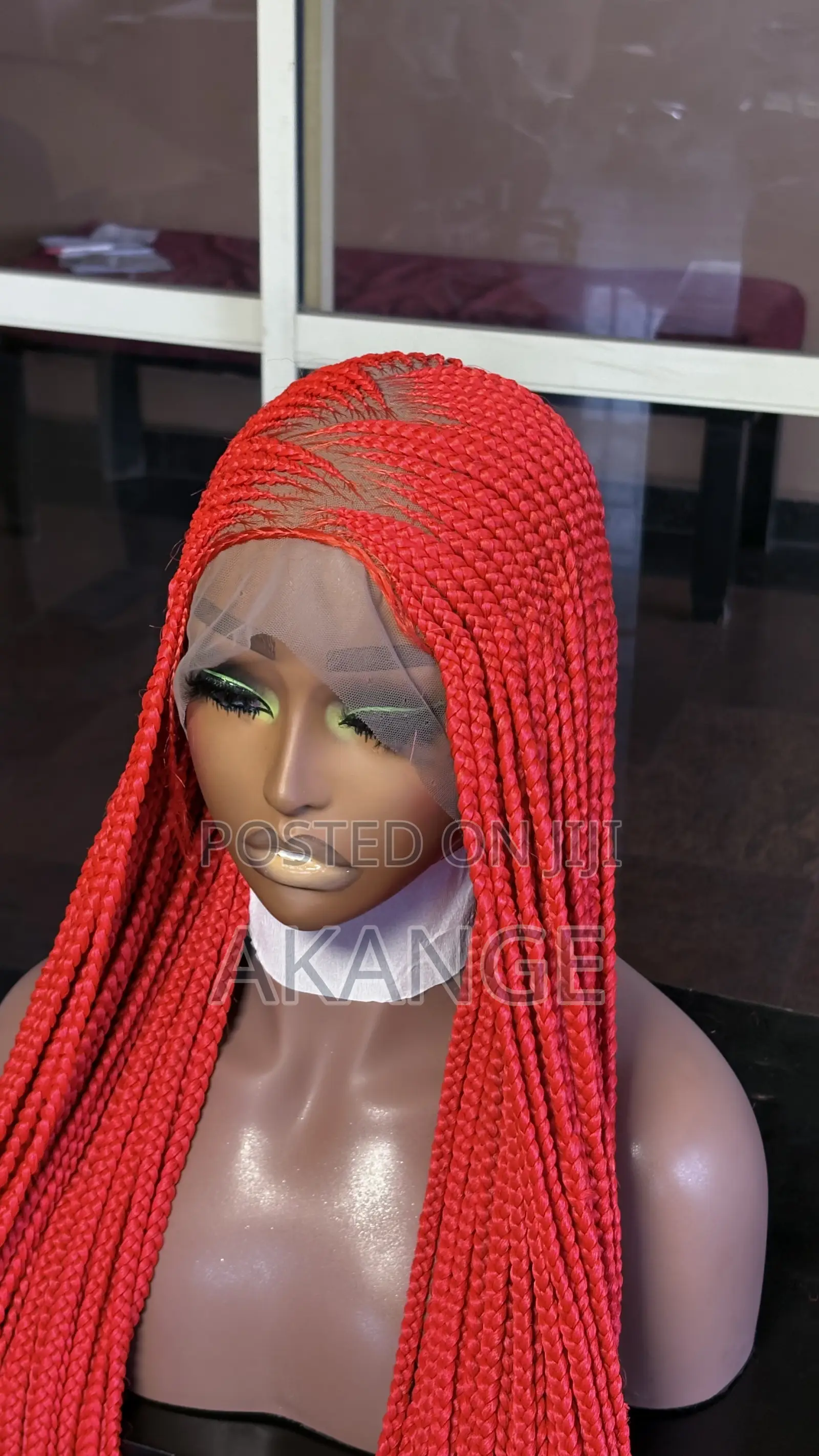 Two Steps Braided Wigs in Red in Gwarinpa - Hair Beauty, Akange Salome ...