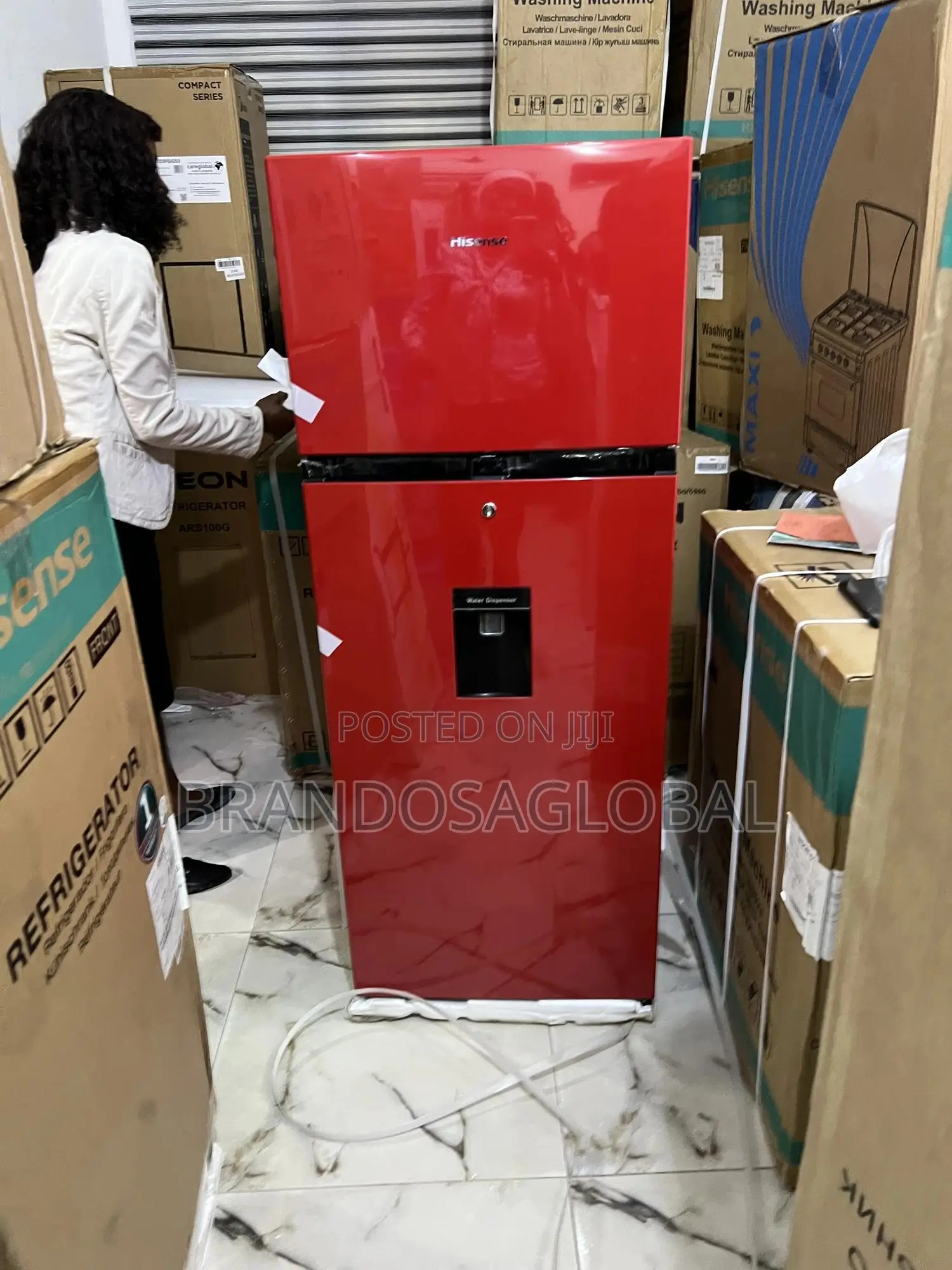 Double Door Refrigerator Hisense 204l Ref‐205drb – Water Dispenser in ...