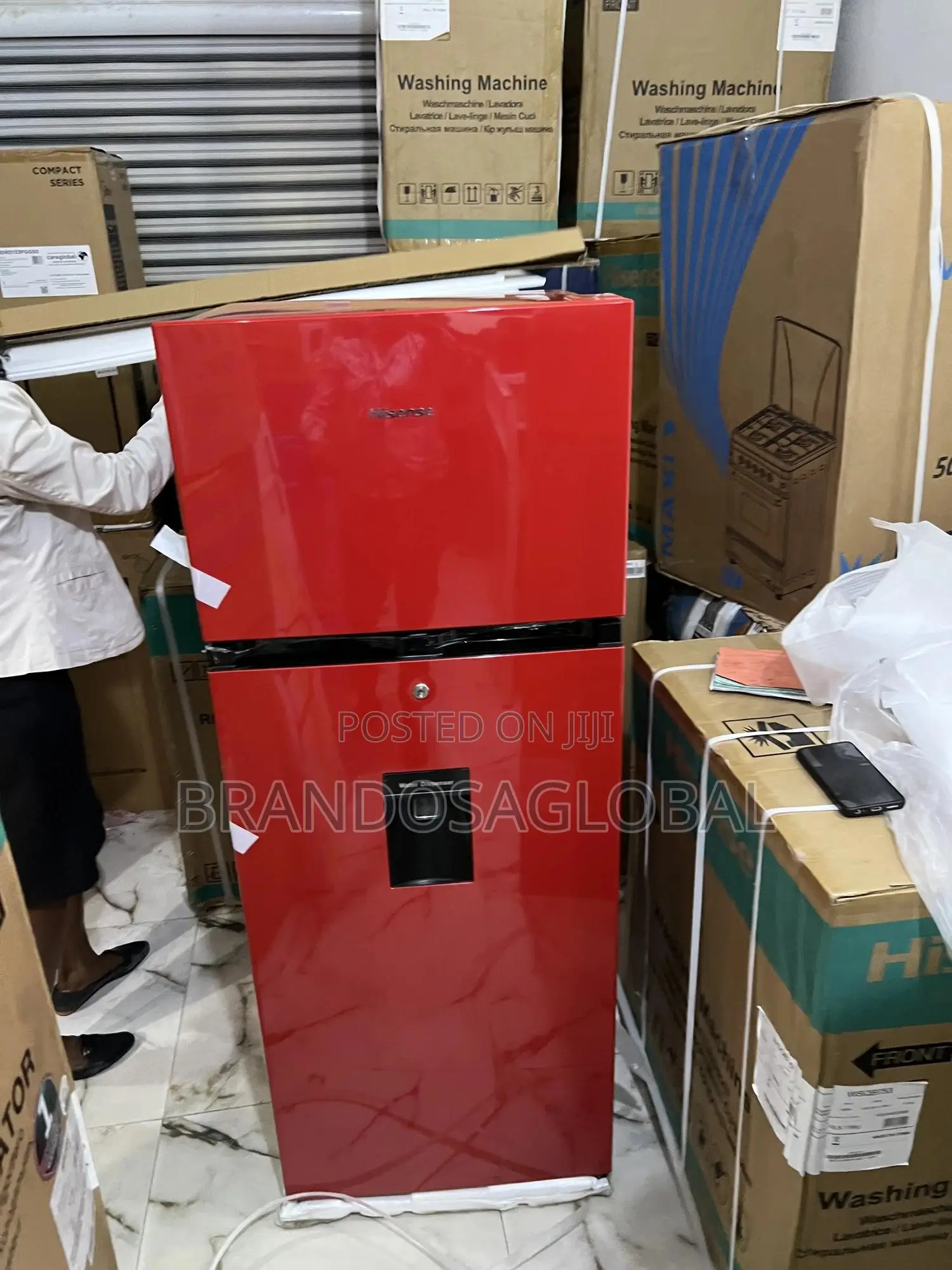 Ref‐205drb Hisense 204‐Litre Double Door Fridge – Water Dispenser in ...