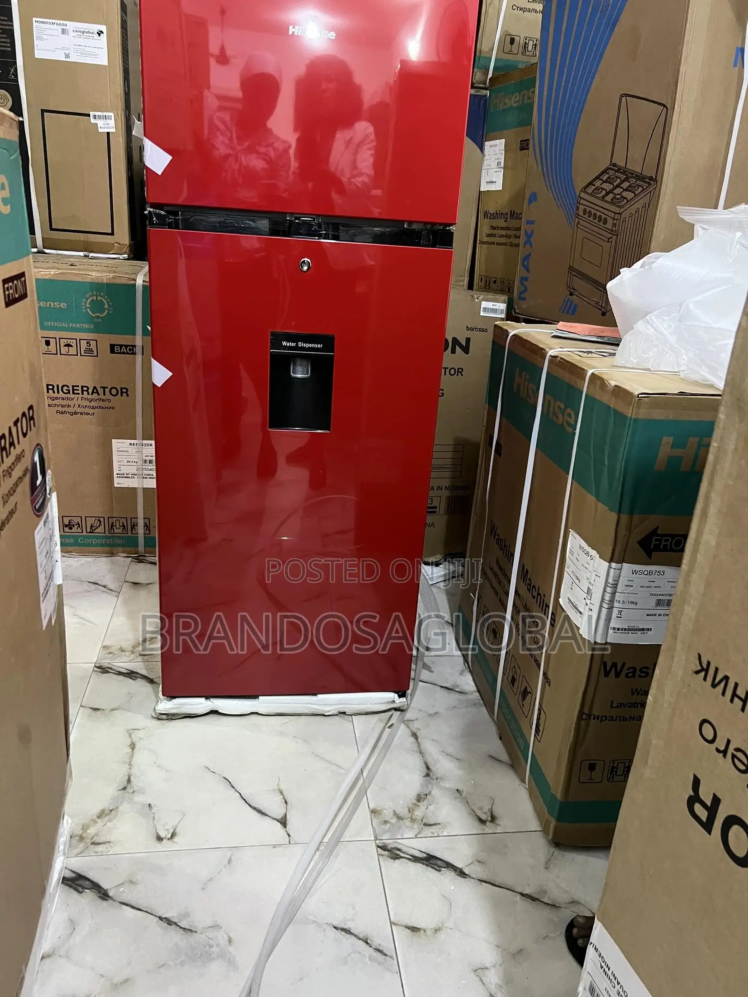 Hisense 204l Double Door Side‐By‐Side Fridge With Water Dispenser in ...