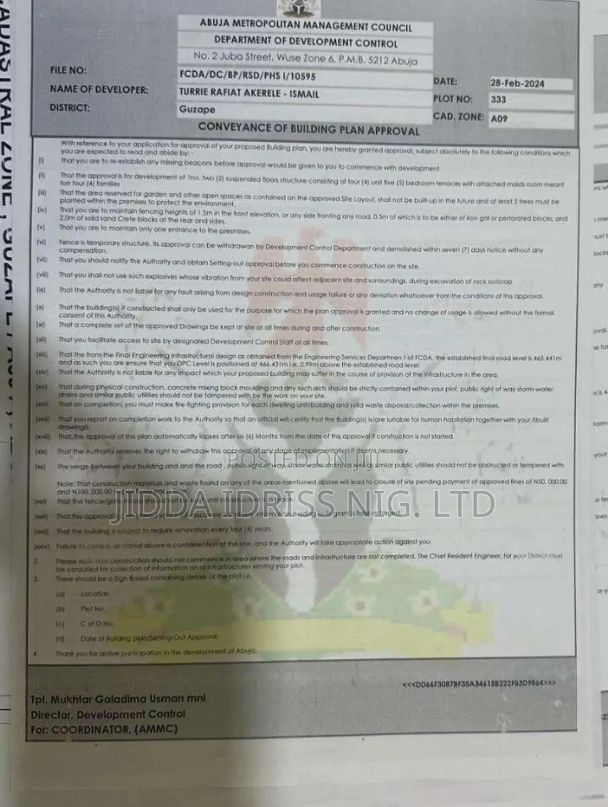 Prime 2,730sqm Plot for Sale in Guzape, Abuja – Cadastral Zone A09 in ...