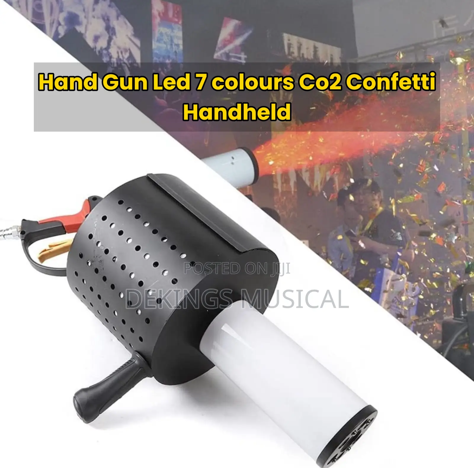 Co2 Handheld Confetti Gun - Party Cannon for Stage, Clubs, Weddings in ...