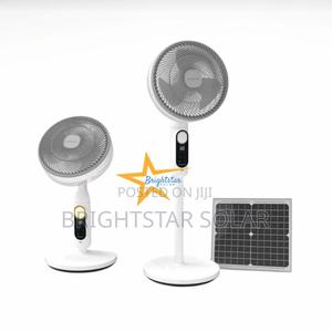 Standing Solar Fan. (Usb Charging Port, Led Light and Remote Control ...