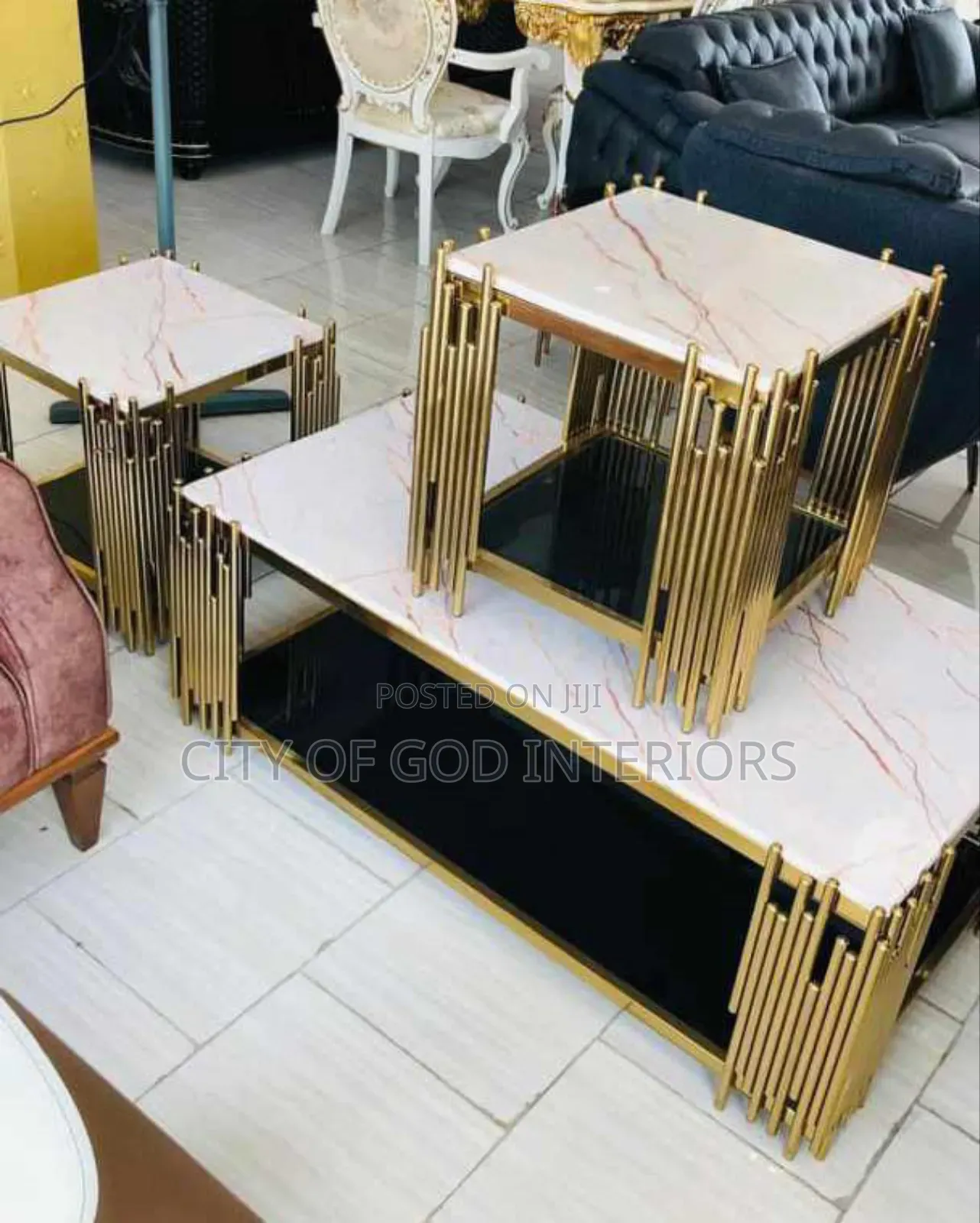 High Class Imported Center Table With Side Stool in Ikeja - Furniture ...