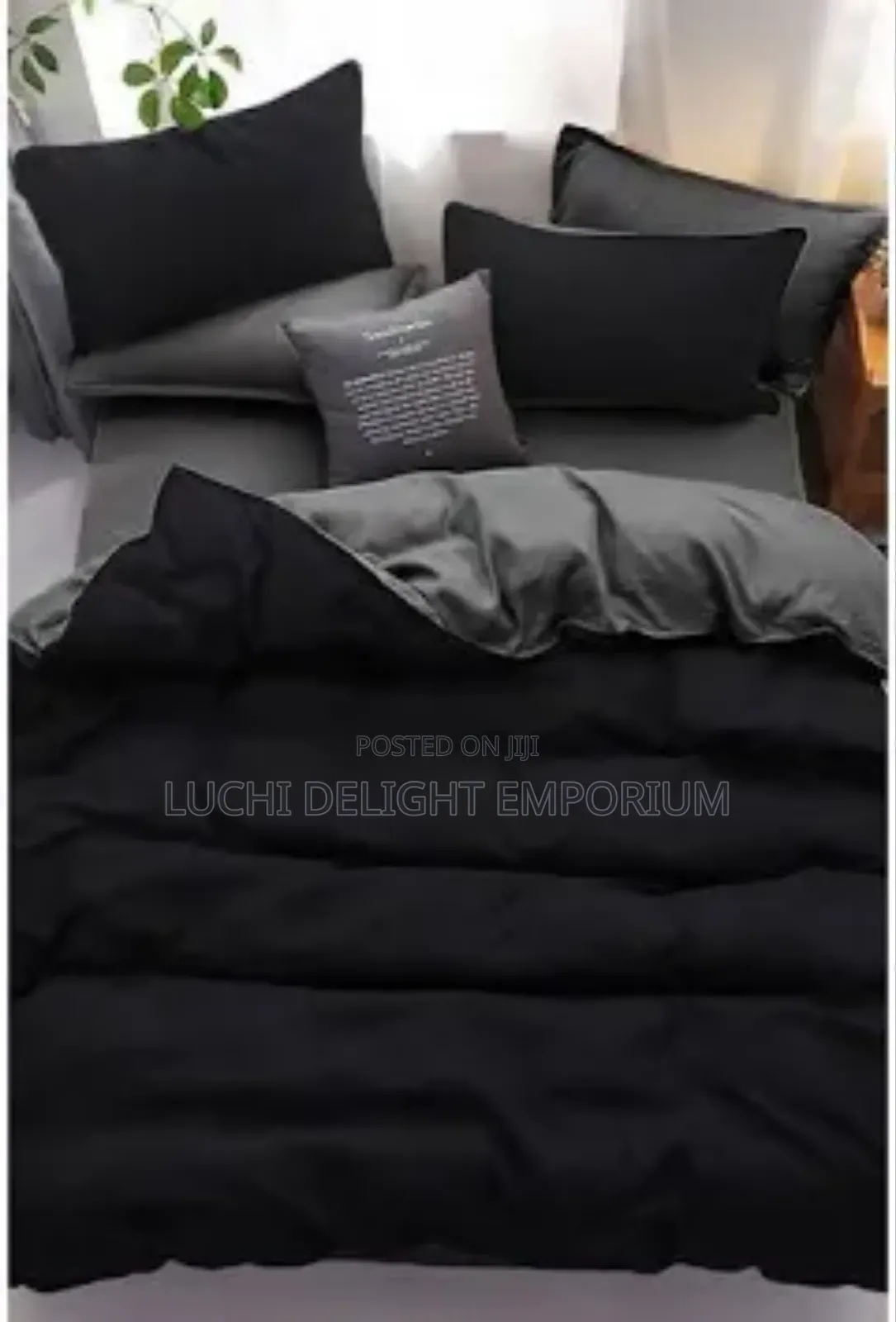 Plain Mixed Ash and Black (Ash Bedsheet) Duvet Set in Ikeja - Home ...