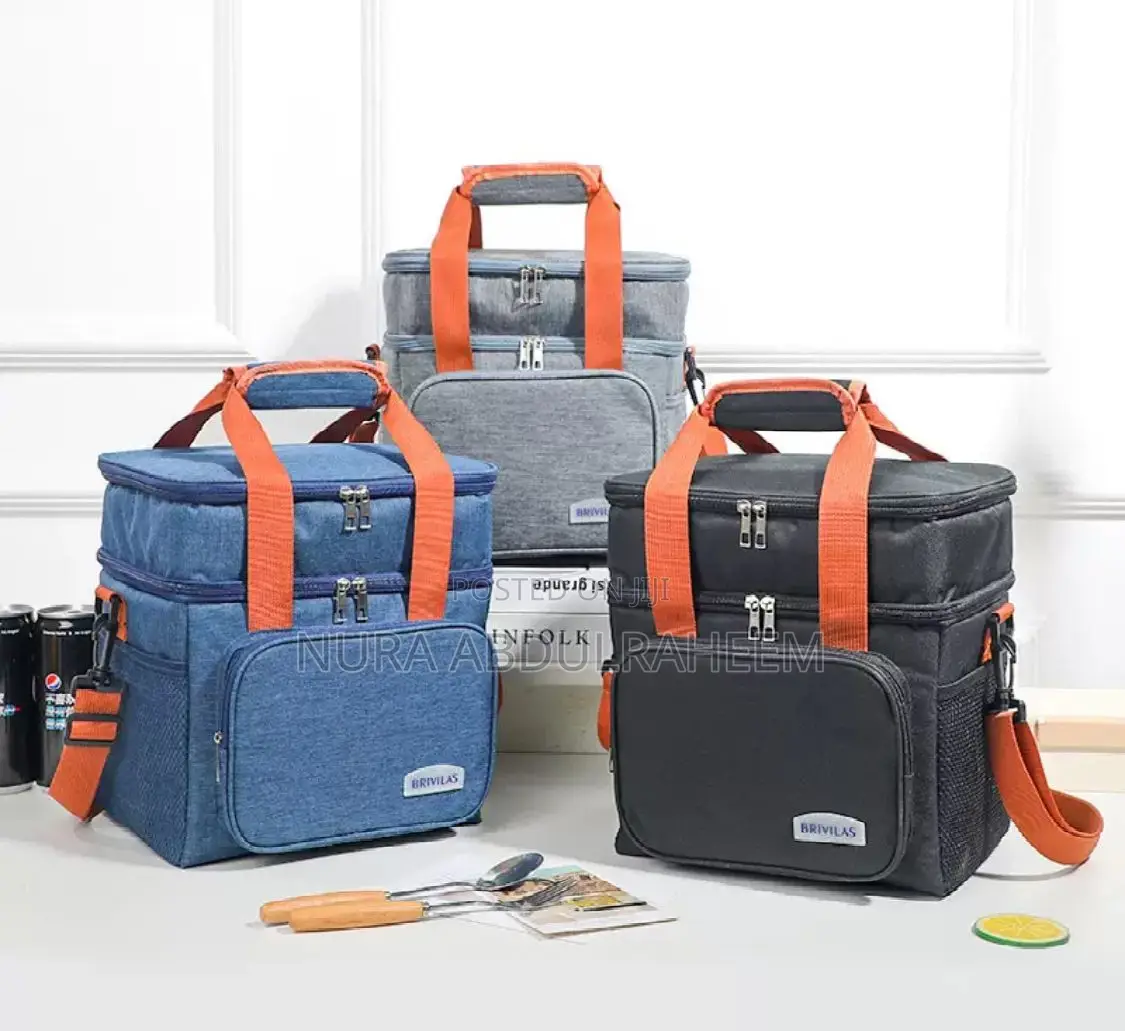 Double Decker Insulated Lunch Bag/ Partition Lunch Bag in Kubwa - Bags ...