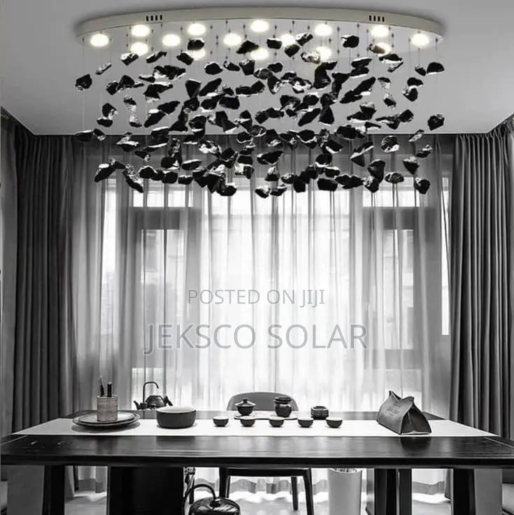 Modern Black Stone Led Pendant Lights in Ojo - Lighting, Jeksco Solar ...
