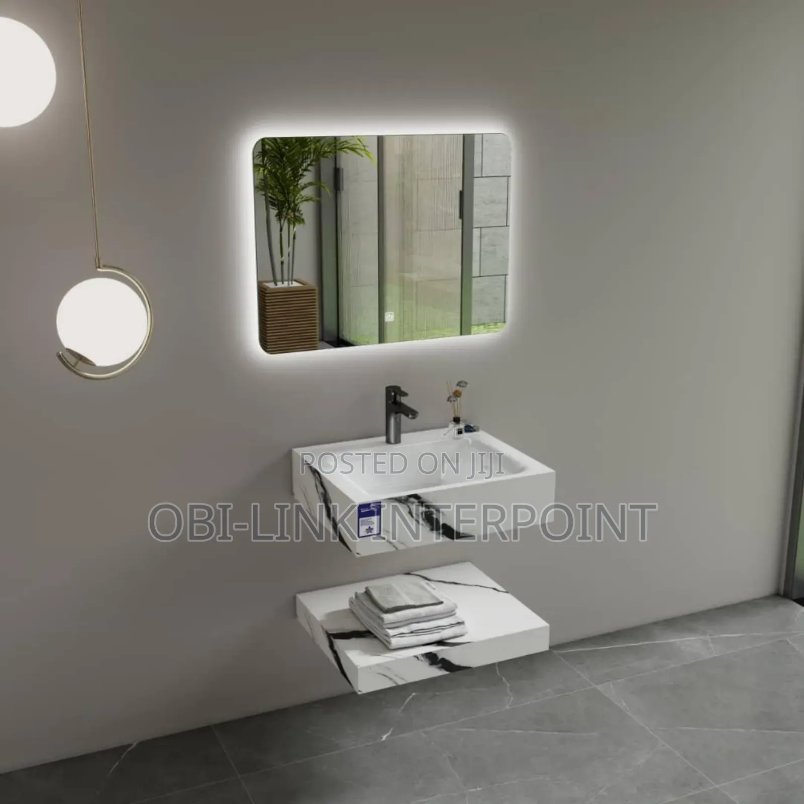 60cm Cabinet With Countertop Basin Mirror in Orile - Plumbing & Water ...
