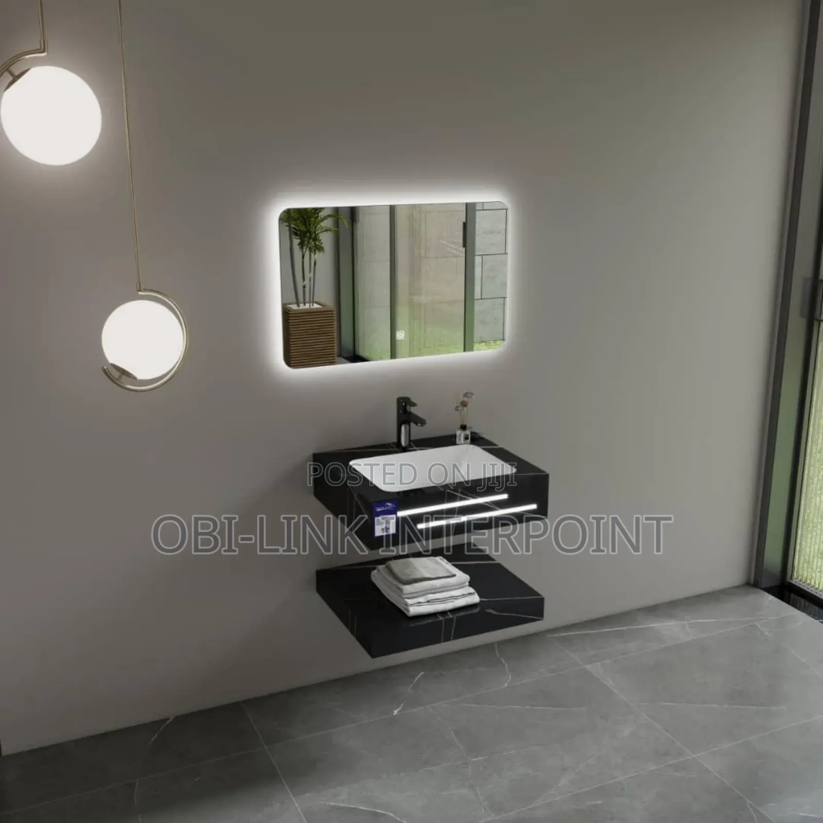 Modern 60cm Cabinet Basin and Mirror in Orile - Plumbing & Water ...