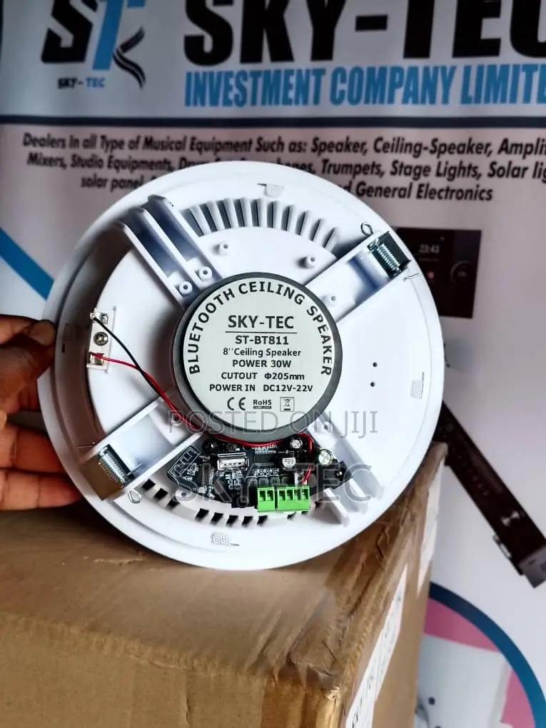 Sky-Tec Single Bluetooth Usb Input 30watts Ceiling Speaker in Ojo - Audio & Music Equipment, Sky ...