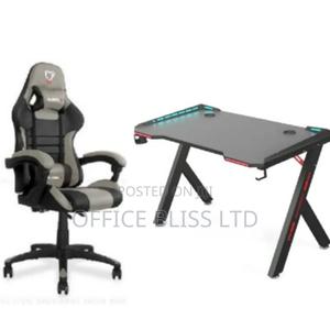 A Set of Furgle Gaming Chair Gray Gaming Desk With RGB Display in Ikeja ...