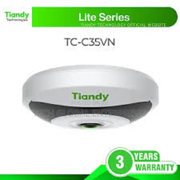 Tiandy 5mp Fixed Dome Camera (Fisheye) Tc-C35vn for sale - TECH GLOBAL ...