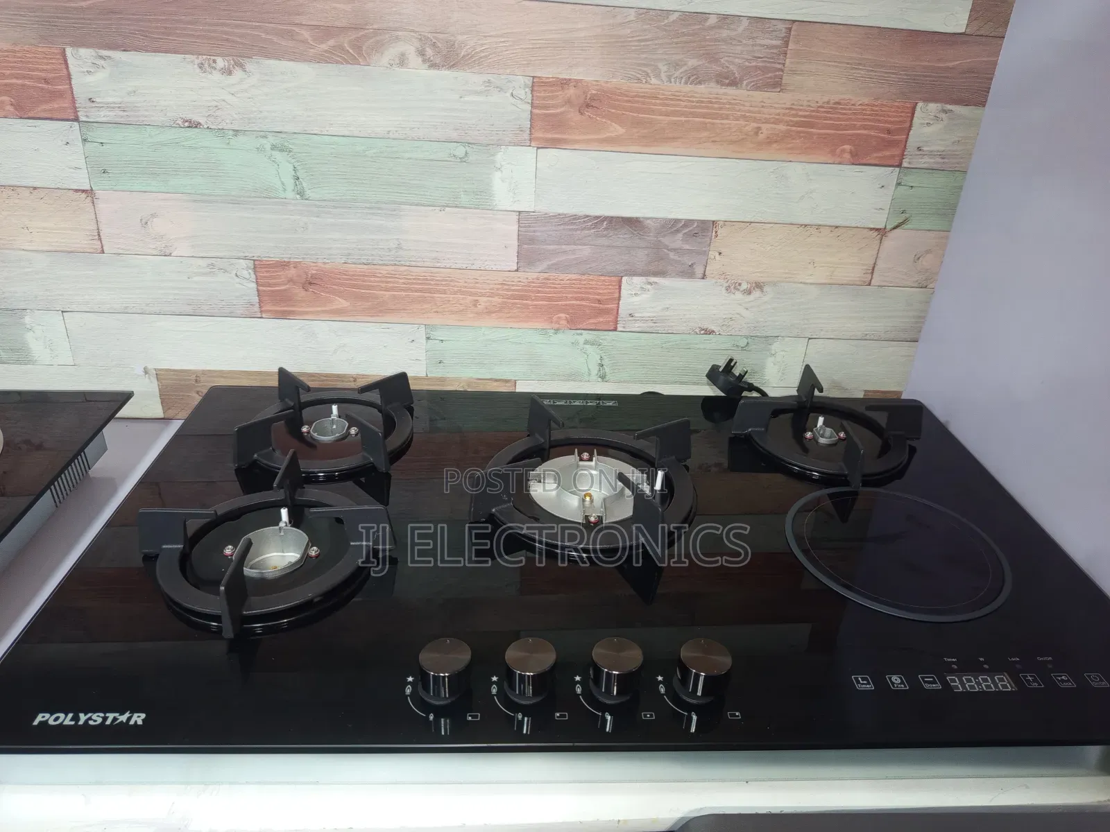 Polystar Table Top Gas Cooker 4 ( Burners) + 1 (Hotplate) Inverter in ...