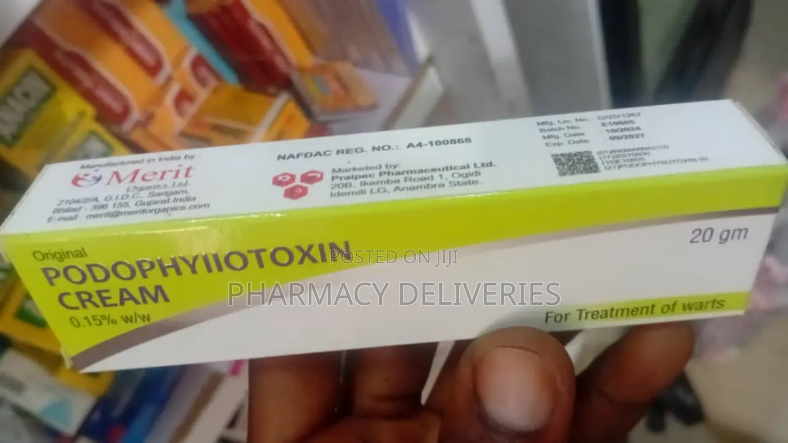 Podophyllin Onitment Containing Podophyllotoxin for Genital Wart in ...