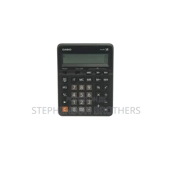 Casio Practical Desktop Calculator,14 Digits – Black Gx-14 Bk in Ikoyi ...