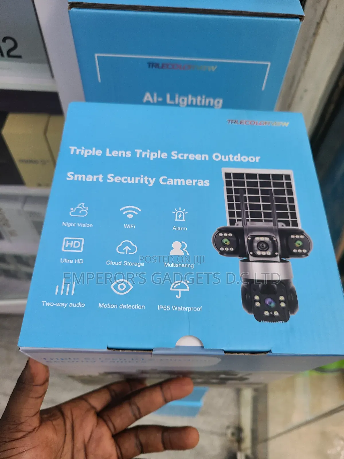 Triple Lens Wireless Smart Solar Camera in Ikeja - Security ...