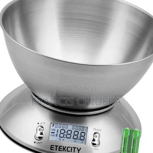 Stainless Steel Digital Kitchen Scale With Removable Bowl in Lagos ...
