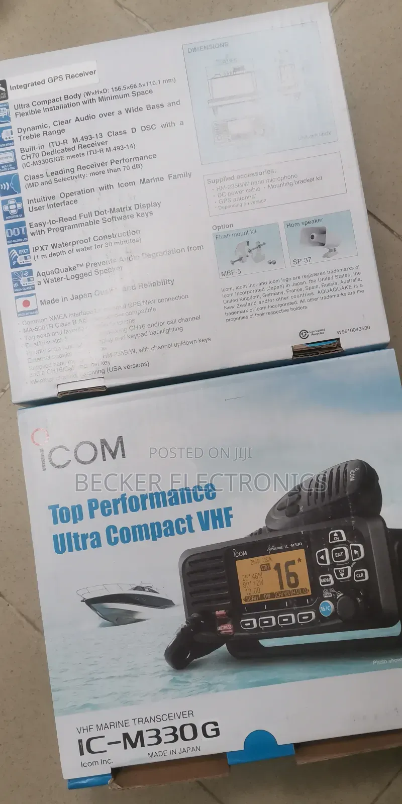 Ic-M330g Marine Base Radio in Port-Harcourt - Audio & Music Equipment ...