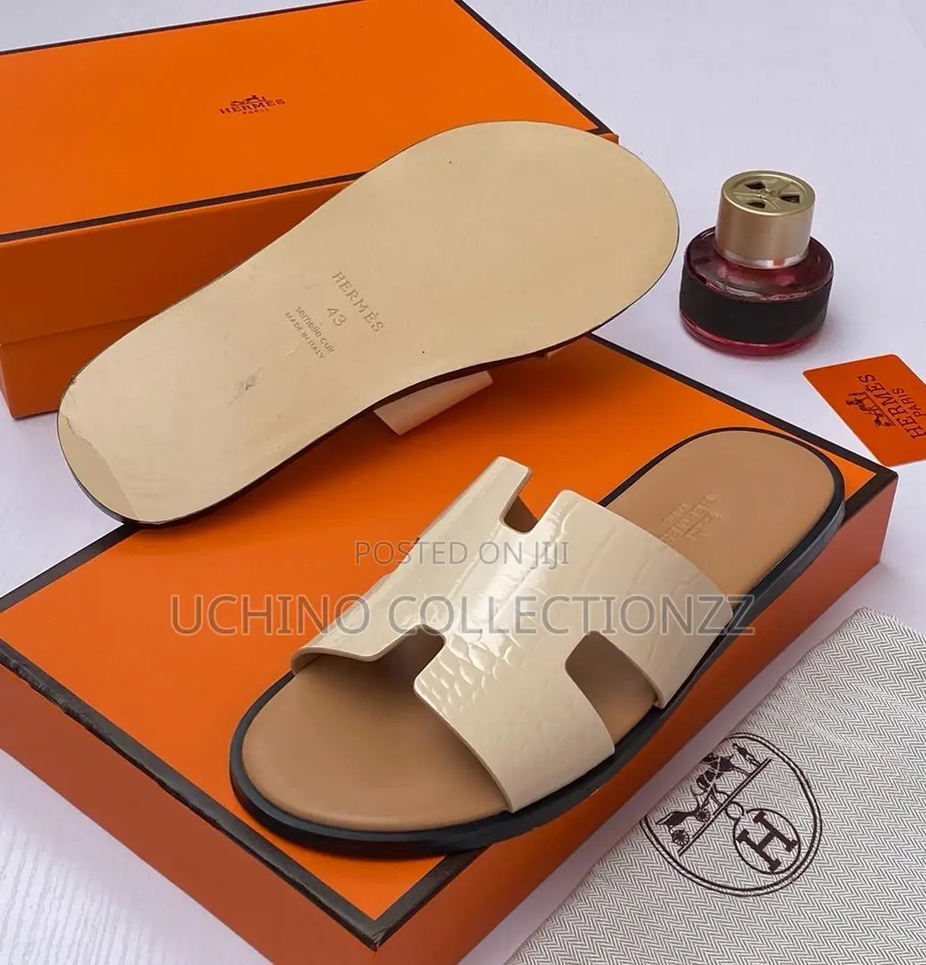 Hermes Leather Slippers in Lagos Island (Eko) - Shoes, De Uchino ...