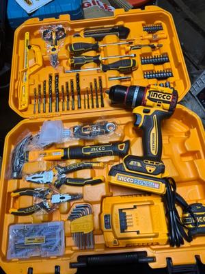 Ingco 165 PCS Tool Set With a 20v Lithium-Ion Cordless Impact Drill ( in Lagos Island (Eko ...