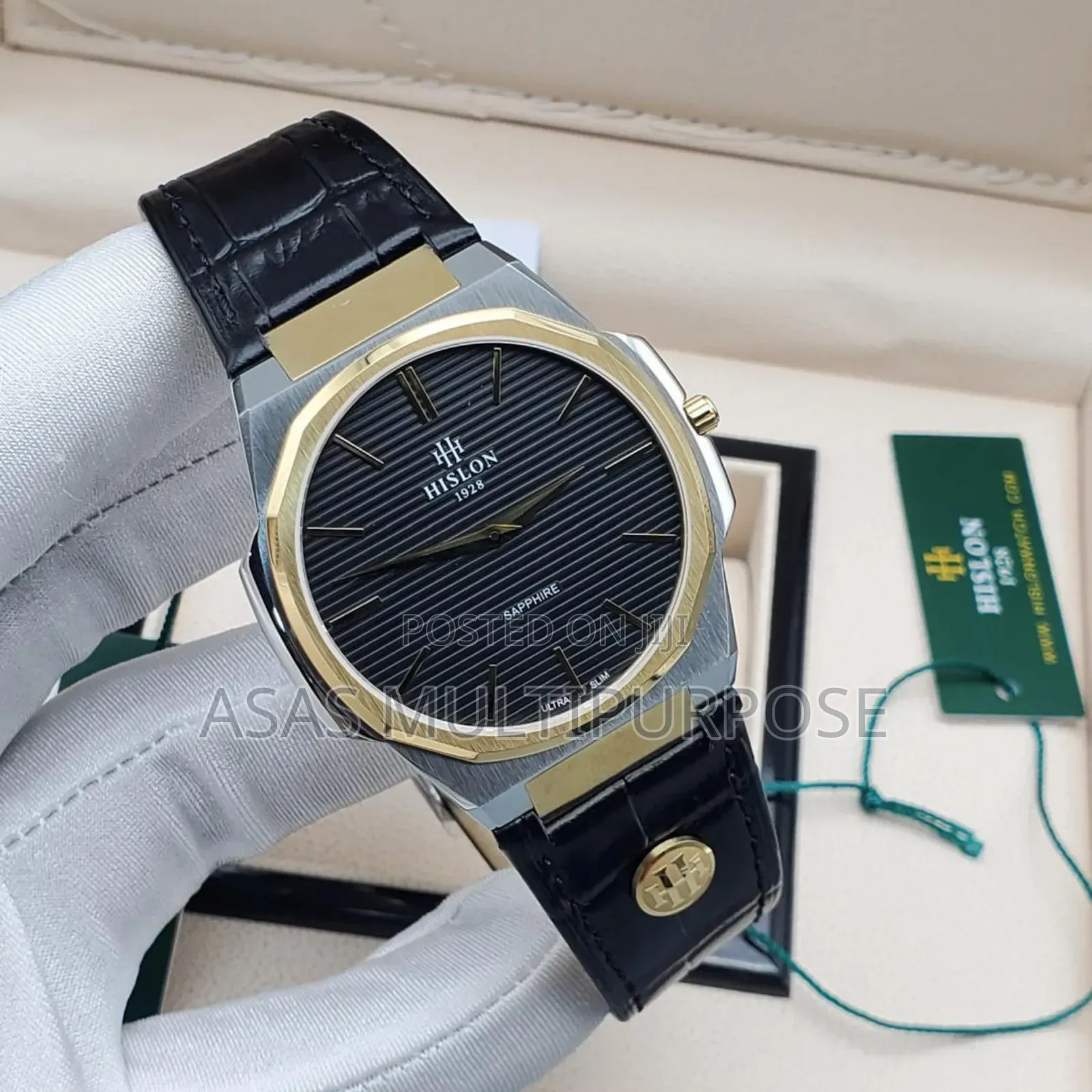 Hilson Sapphire Ultra Slim Leather Watch in Lagos Island (Eko ...