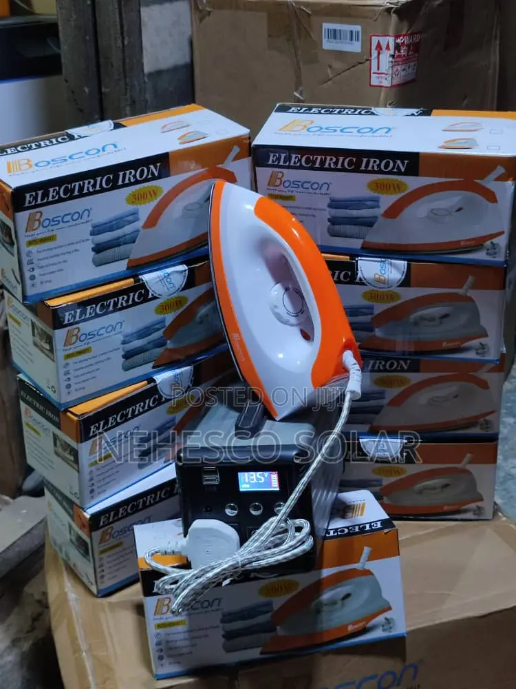 Ac/Dc Solar Iron in Lekki - Home Appliances, Nehesco Solar | Jiji.ng