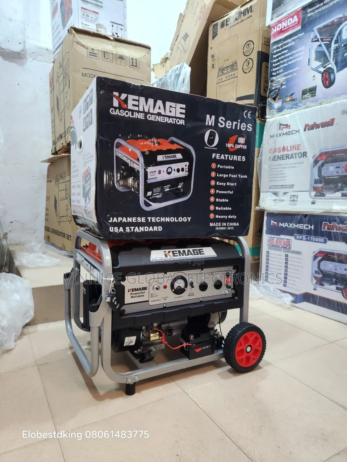 5.5kva Kemage Remote Control Generator 100% Pure Copper Coil in Amuwo ...