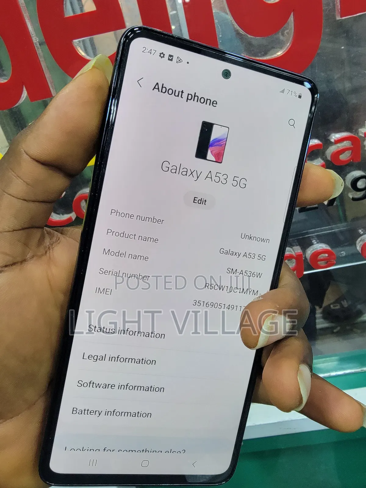 Samsung Galaxy A53 5G 128 GB Black for sale - Light Village ...