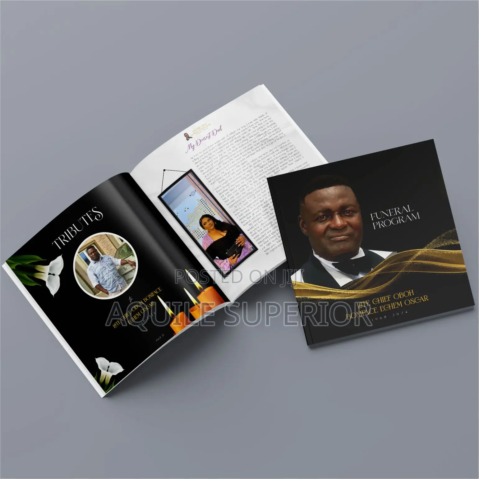 Programme Printing For Funeral for sale - Aquile Superior Price ...
