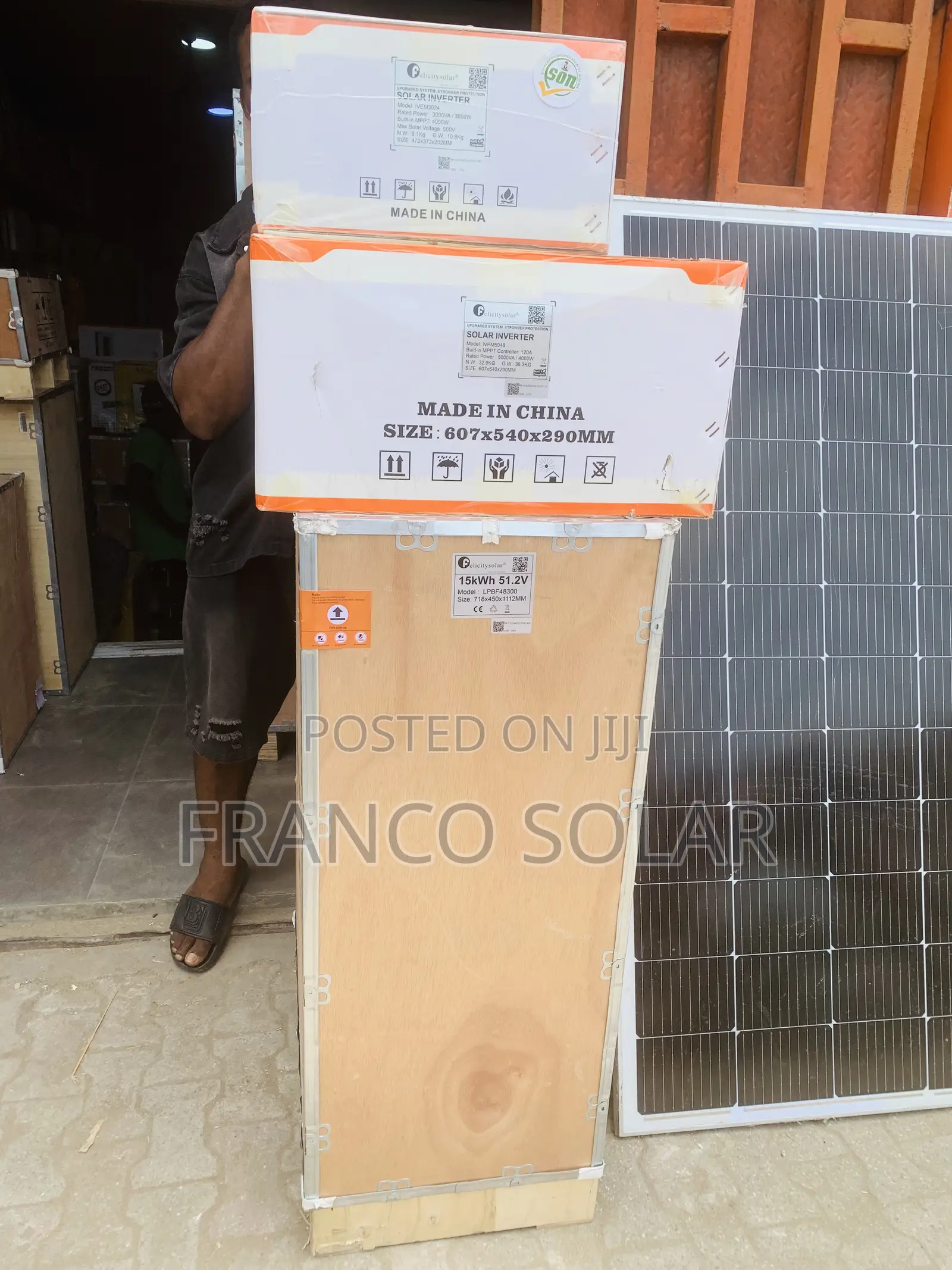 Complete Setup Felicity 5kva Hybrid Inverter / 15kwh Lithium Battery in ...