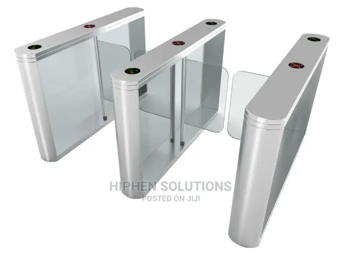 Silver Automatic Barrier Gate Turnstile Systems in Central Business ...