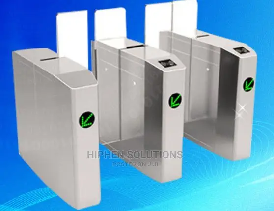 Stainless Steel Outdoor Flap Barrier Turnstile Noiseless Speed Gate in ...