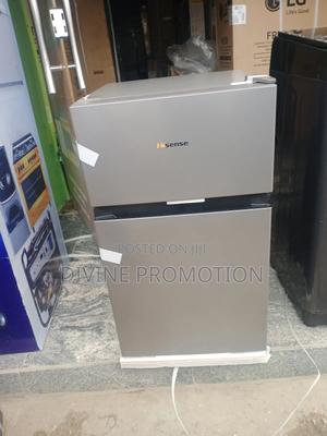 Hisense Table Top Double Door Refrigerator, 87 Liters, Silver Color in ...