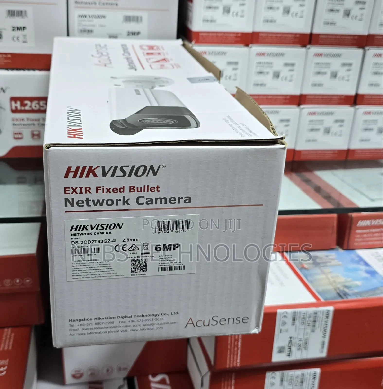 Hikvision 6mp Ip Acusense Bullet Camera With 2.8mm Fixed Lens in Ikeja ...