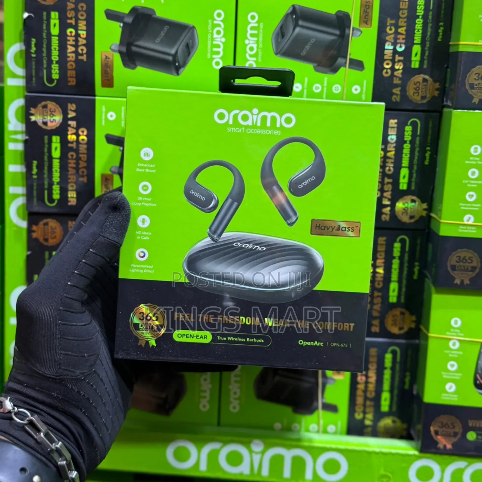 Oraimo Openarc Open Ear Wireless Earphones Earbuds Opn-675-Spacegrey ...