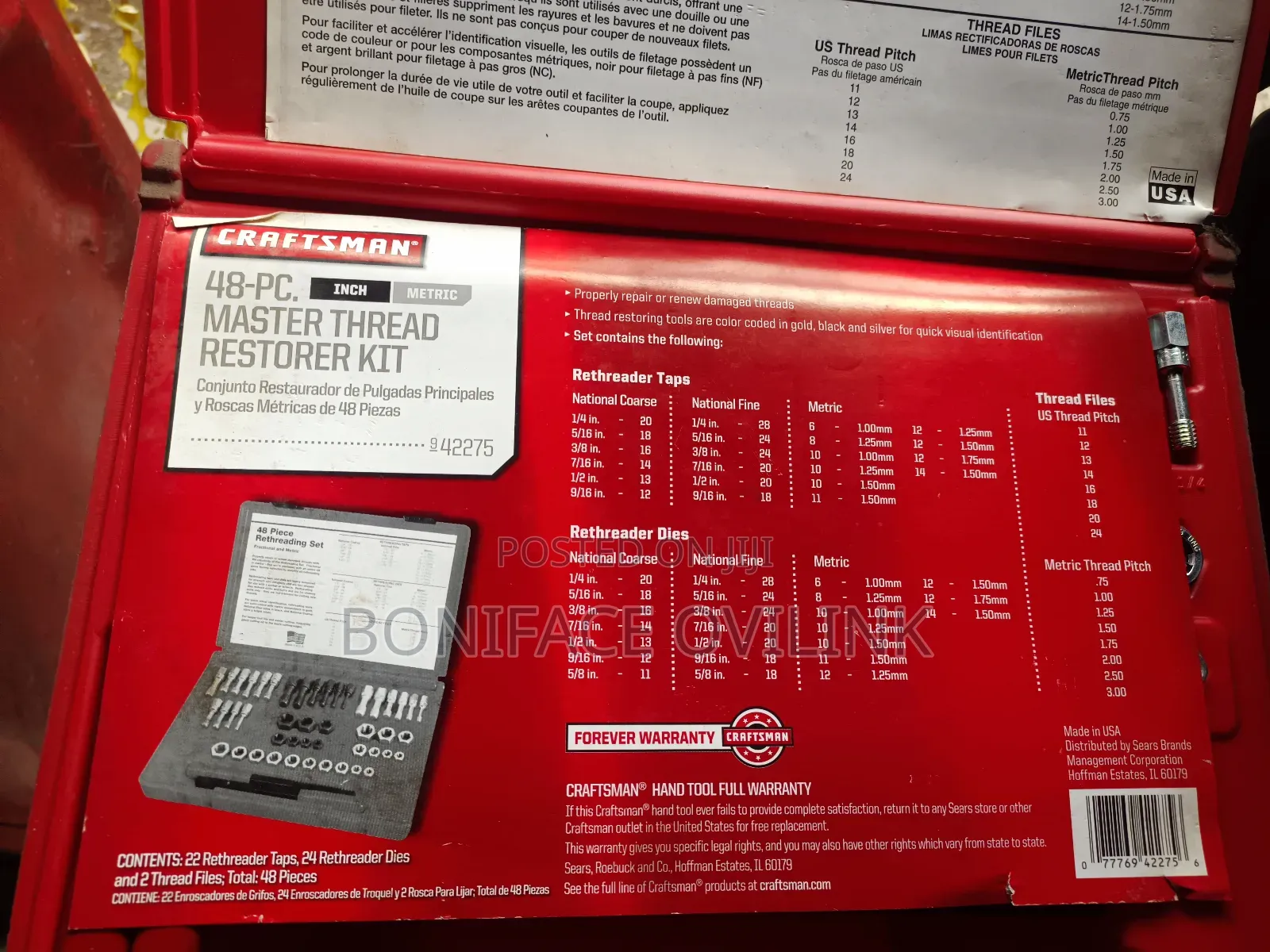 Thread Chaser Set in Port-Harcourt - Hand Tools, Boniface C Nnaemeka ...