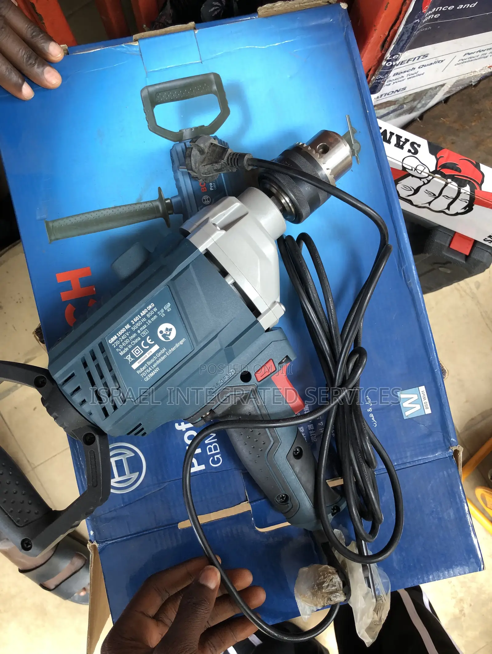 Bosch GBM 1600 Re Professional Rotary Drill 16mm 850watts 220 -240v in ...