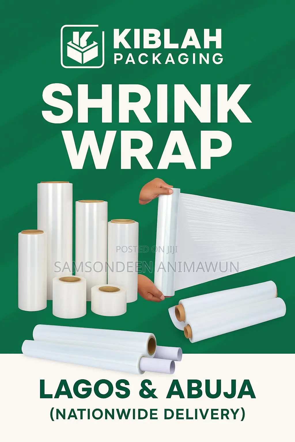 Bulk Shrink Wrap Rolls for Manufacturers Retailers in Lagos in Badagry ...
