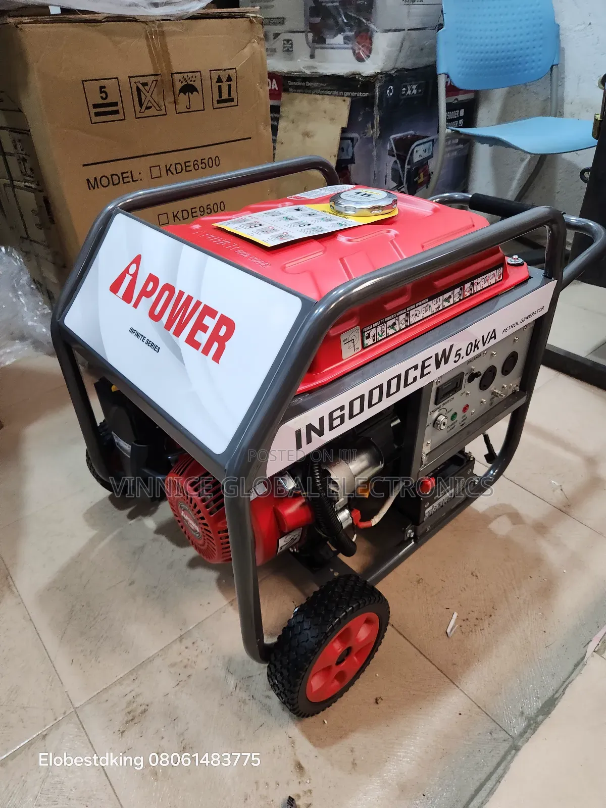 5.0kva Ipower Generator With Key Start 100% Copper Coil in Ikeja - Electrical Equipment ...