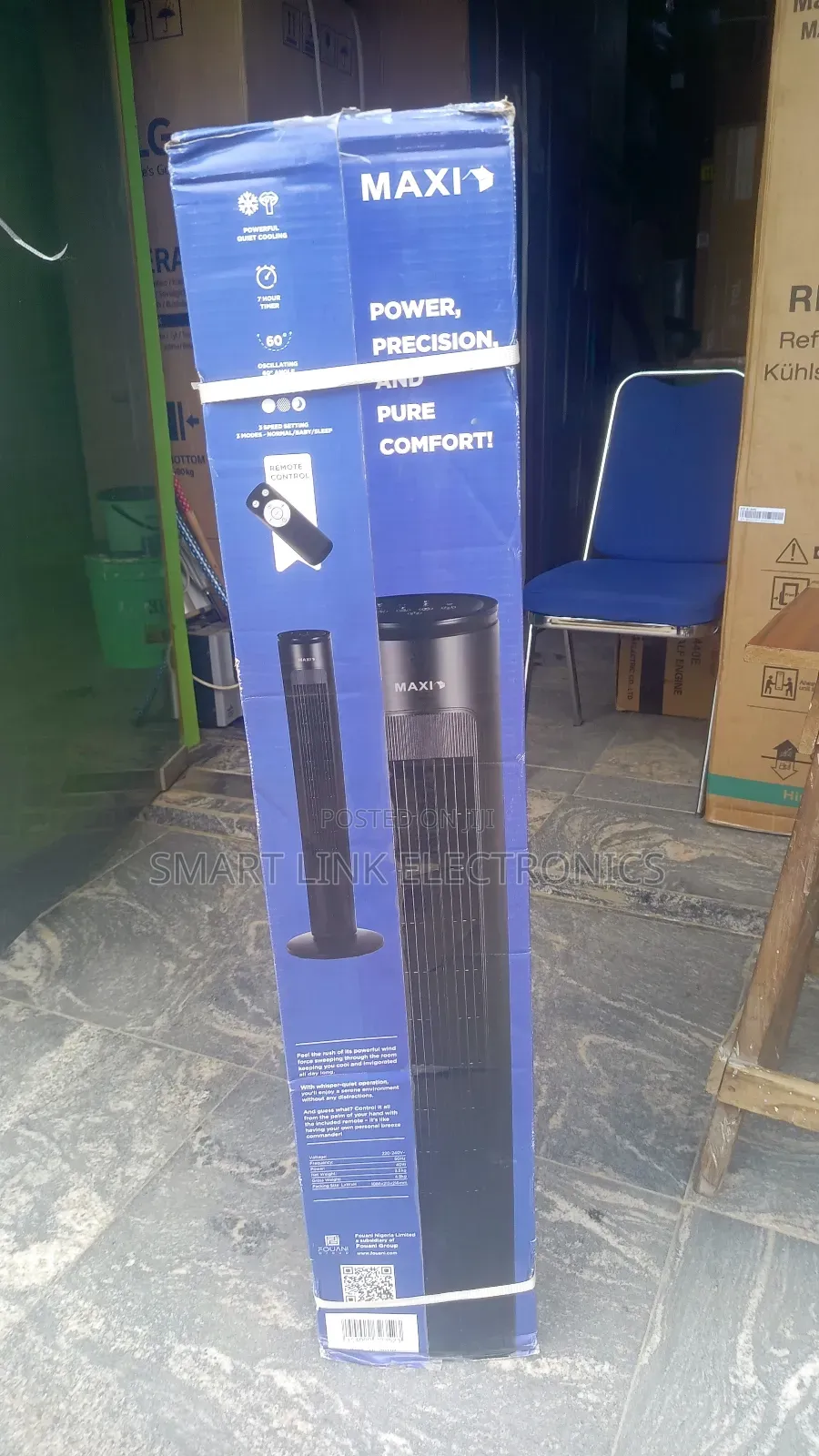 Maxi Blast Cooling Tower Fan, Copper (40" Inches) Black Color in Ojo ...