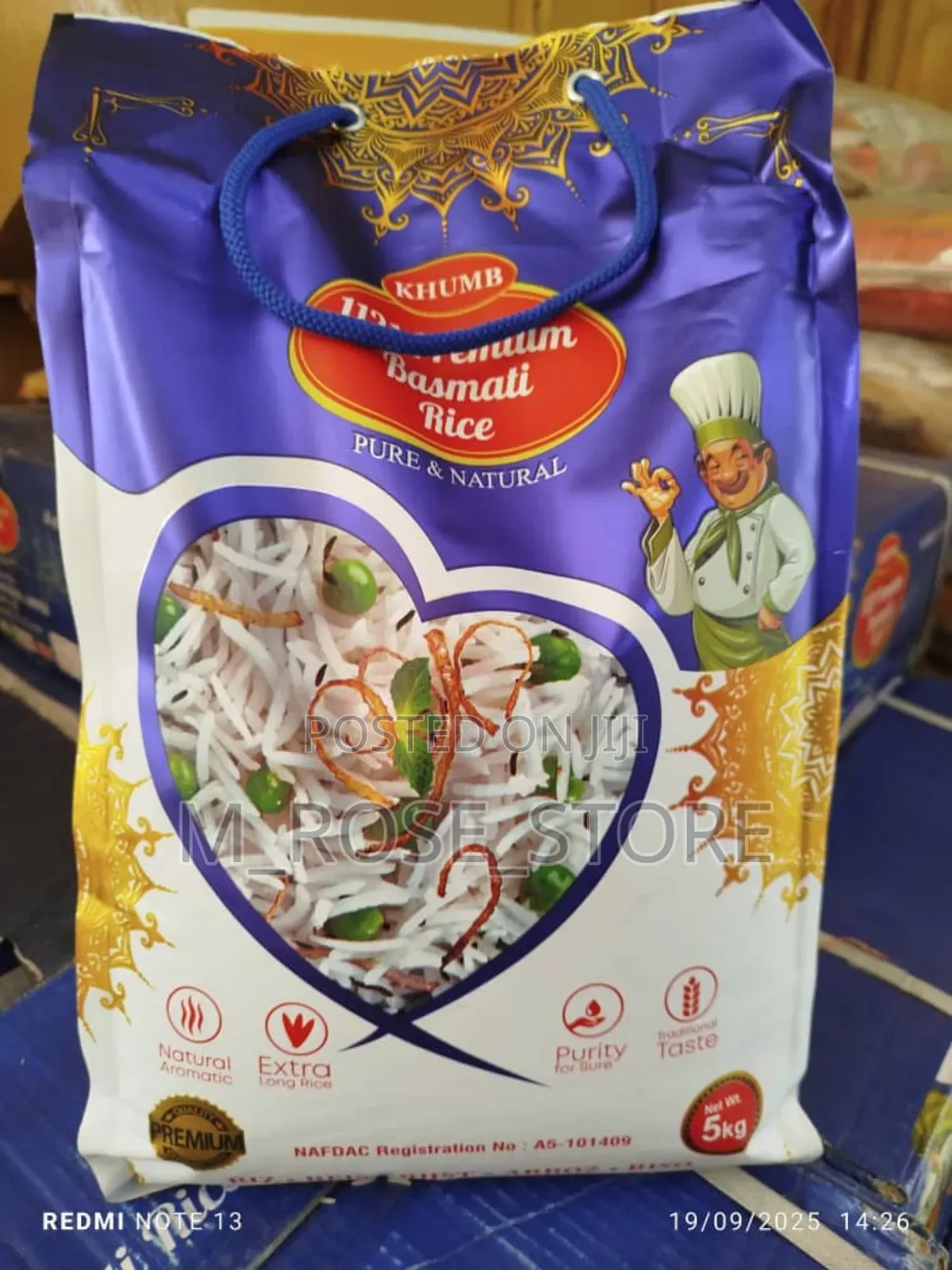 5kg Basmati Rice: 11 Khumb Premium, Extra Long Grain in Lagos Island ...