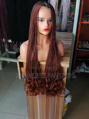 Awless-Fantasy French Curl Braided Wig – 30 Inches, Color 350 in Aba ...