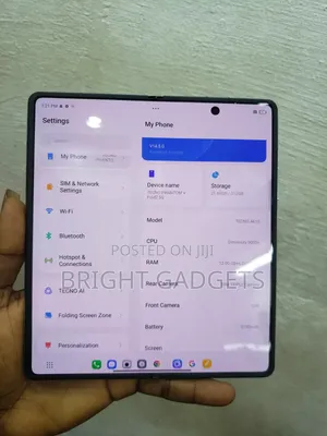 Tecno Phantom V Fold 2 512 GB Blue for sale - Bright Gadgets Price: ₦ ...
