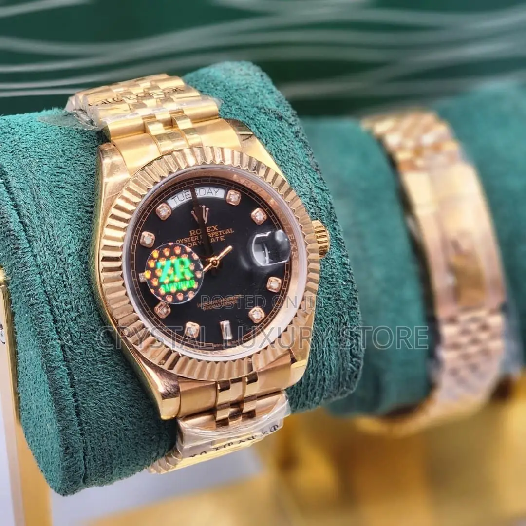 Rolex Quality Luxury Men Chain Strap Water Resistant Wristwatch in ...